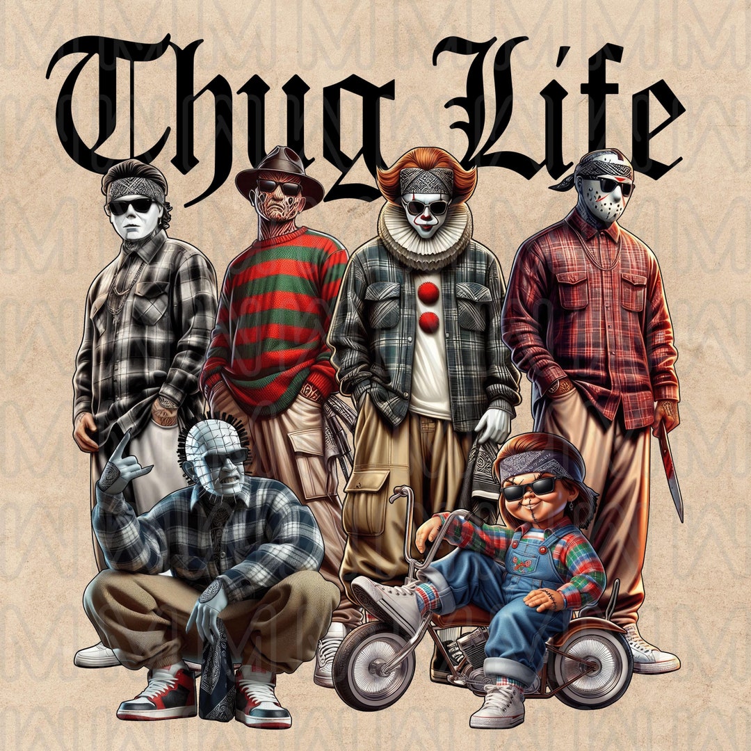 Thug Life Horror Movie Png, Scary Movie Halloween Png, Friends Horror ...