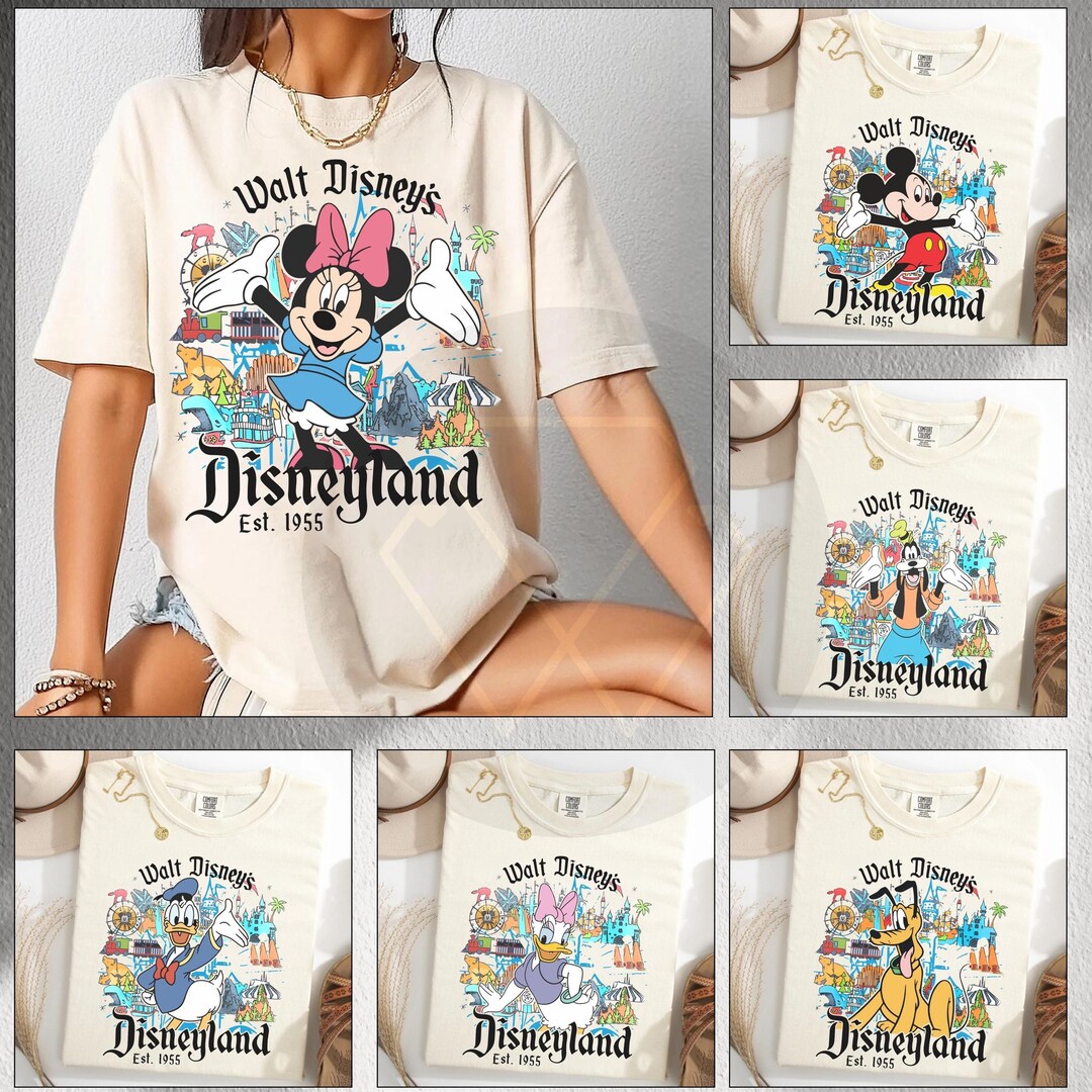 Retro Walt Disney's Disneyland Comfort Colors Shirt, Disneyland Parks ...
