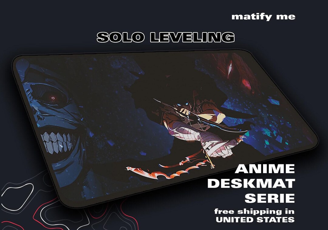 Premium Solo Leveling Mousepad Large Anime Gaming Mouse Pad Ssong Ji ...