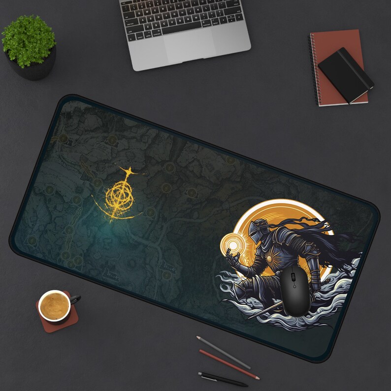 Premium Illustration Elden Ring Map Mousepad Explore the Lands Map Fragment Locations Knight ...