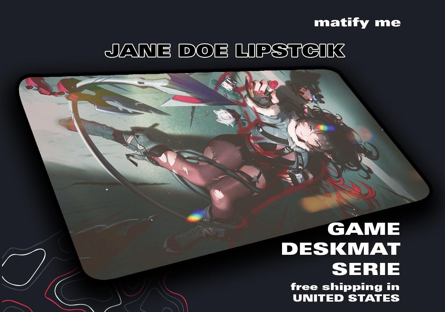 Premium Jane Doe Mousepad Zzzero Jane Doe Deskmat Zenless Zone Zero Large Gaming Desk Mat Zzzero ...