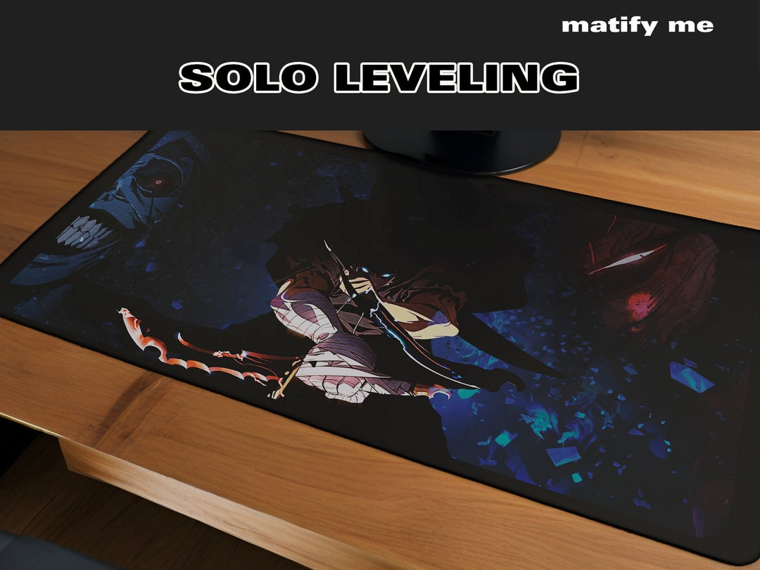 Premium Solo Leveling Mousepad Large Anime Gaming Mouse Pad Ssong Ji ...