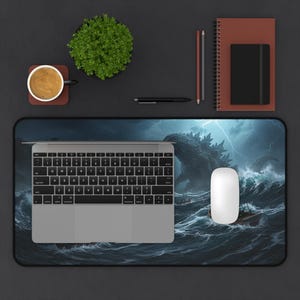 Godzilla Deskmat | Monster Movie Mousepad Playmat | Godzilla King Desk ...
