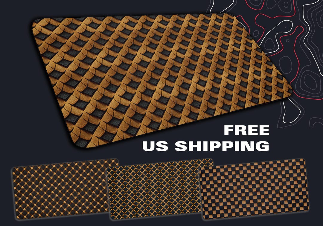 Geometric Luxurious Desk Mat | Sophisticated Sleek Deskmat | Stylish ...