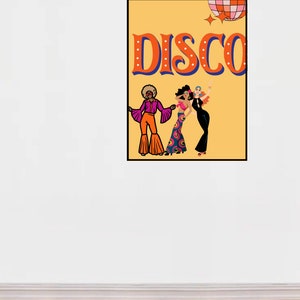 Disco Wall Art- Digital Printable Wall Art - Etsy