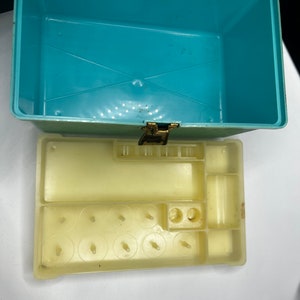 Blue 1960s Wilson’s Acrylic Sewing Box - Etsy