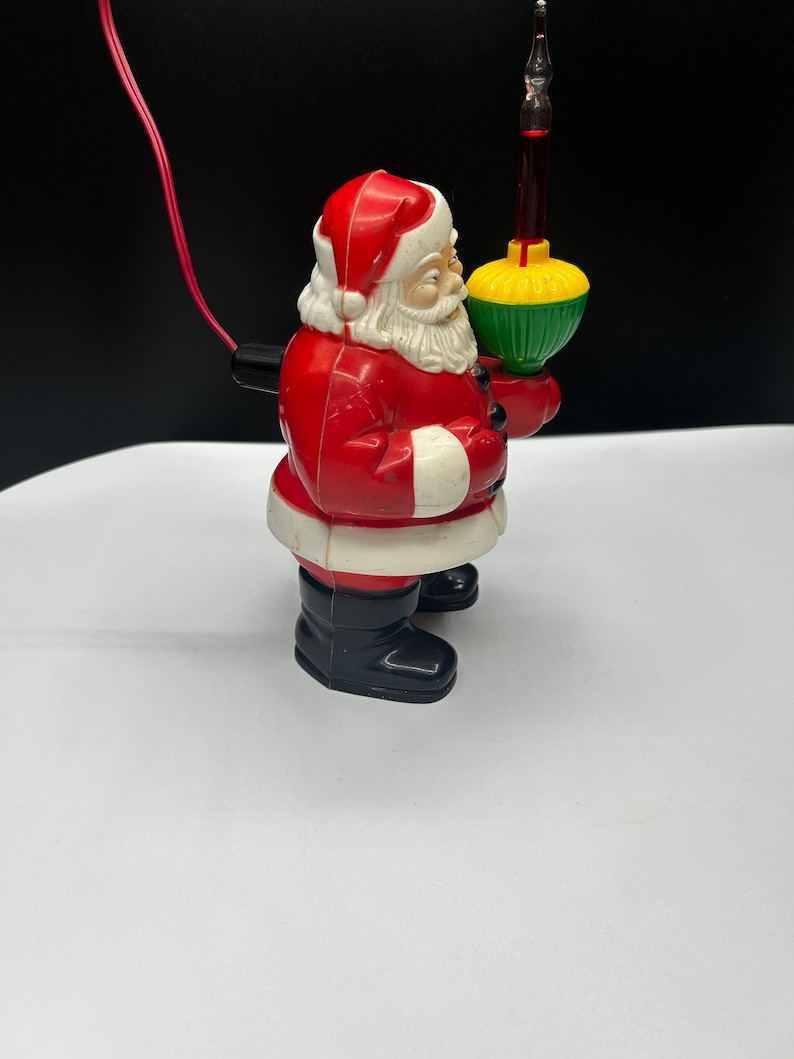 Light up Plastic Santa - Etsy