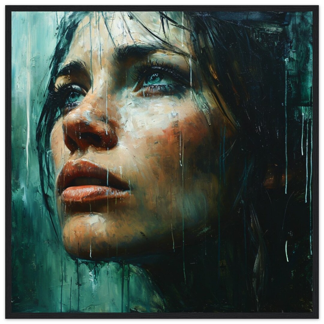 Women Portrait, Framed Female Art Print: Vibrant Feminine Decor ...