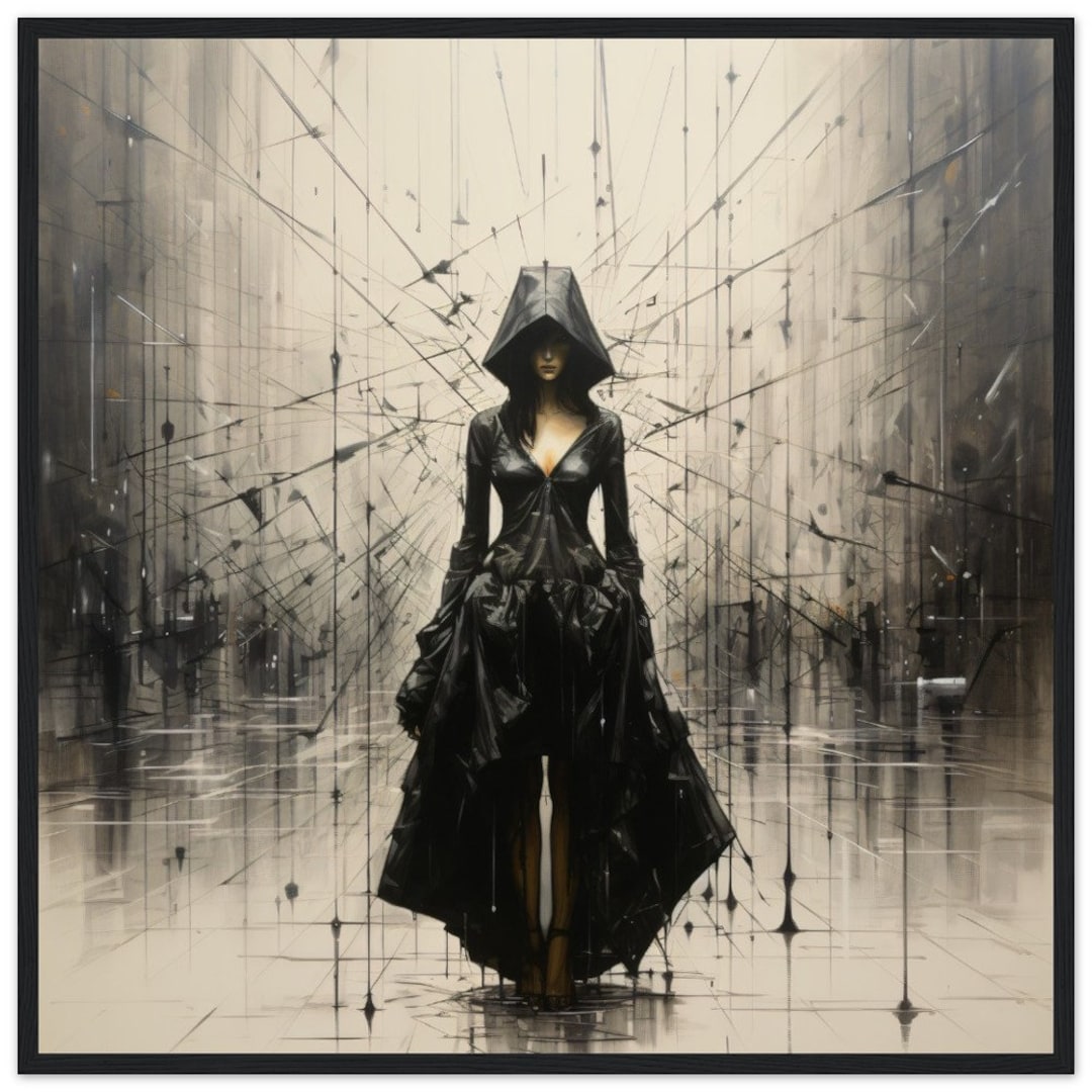 Women Portrait, Framed Female Art Print: Vibrant Feminine Decor ...