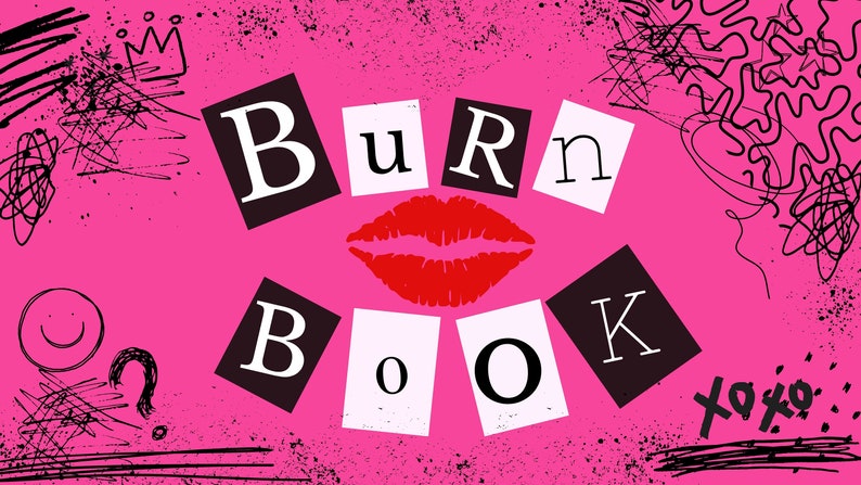 Burn Book Mean Girls Canva Powerpoint Slides Template - Etsy Australia