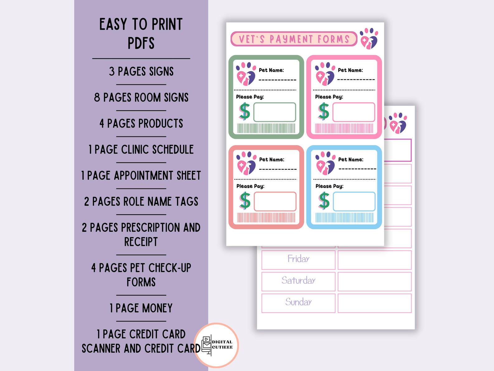 Vet Clinic Pretend Play Printable Pretend Play Printable Bundle Vet ...