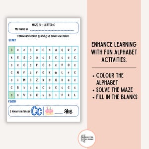 Alphabet Worksheet Busy Book for Preschool Worksheet Busy Book Alphabet ...