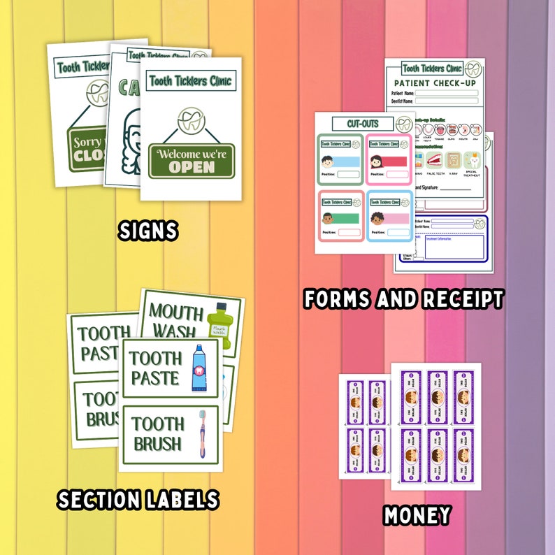 Dentist Clinic Pretend Play Printables Ultimate Pretend Play Printables ...