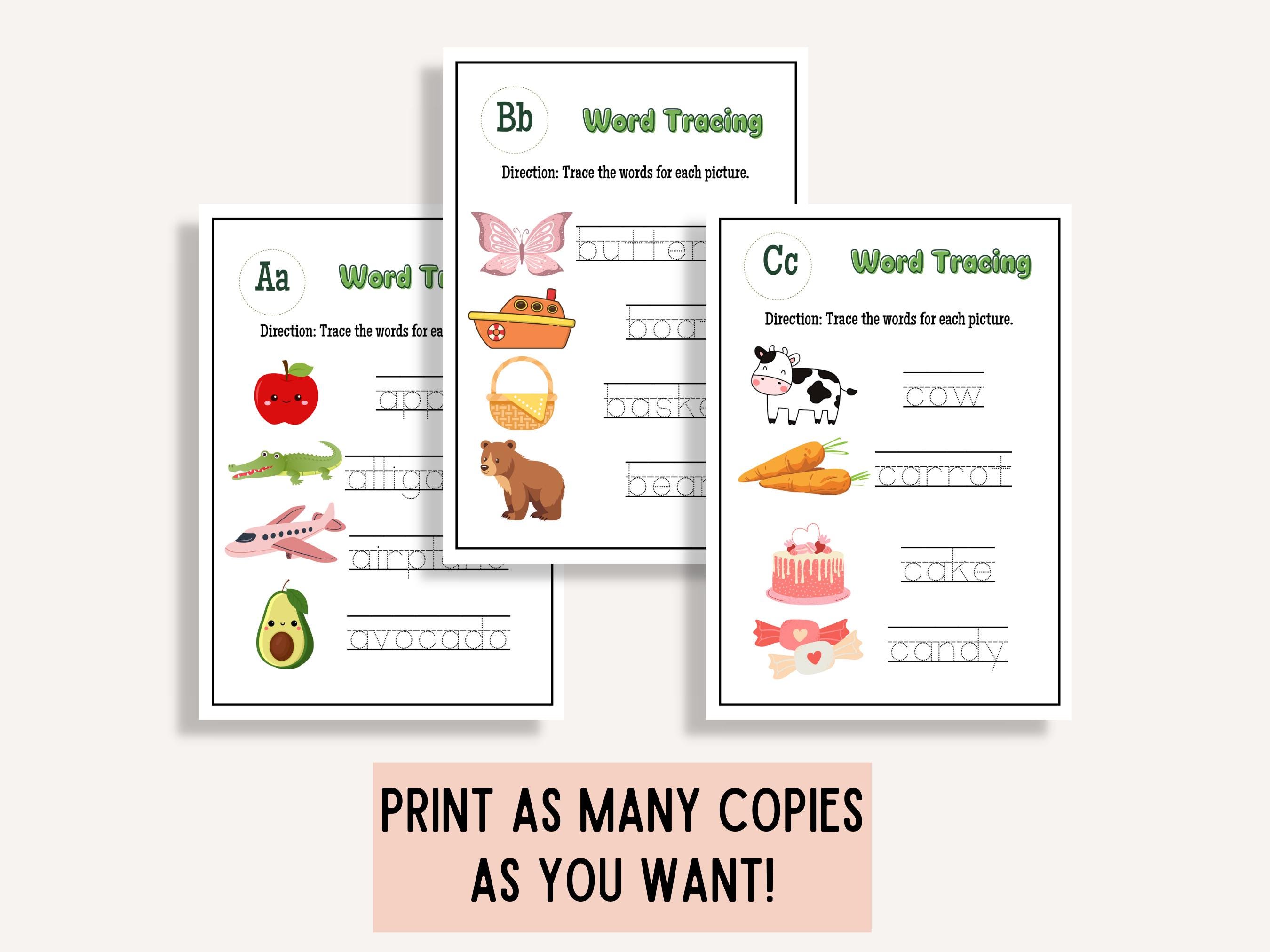 Alphabet Handwriting Practice Sheets for Kids Handwriting Printables ...
