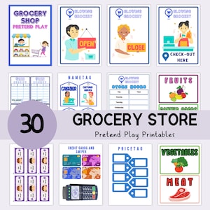 Grocery Store Pretend Play Printable Pretend Play Printable Bundle ...