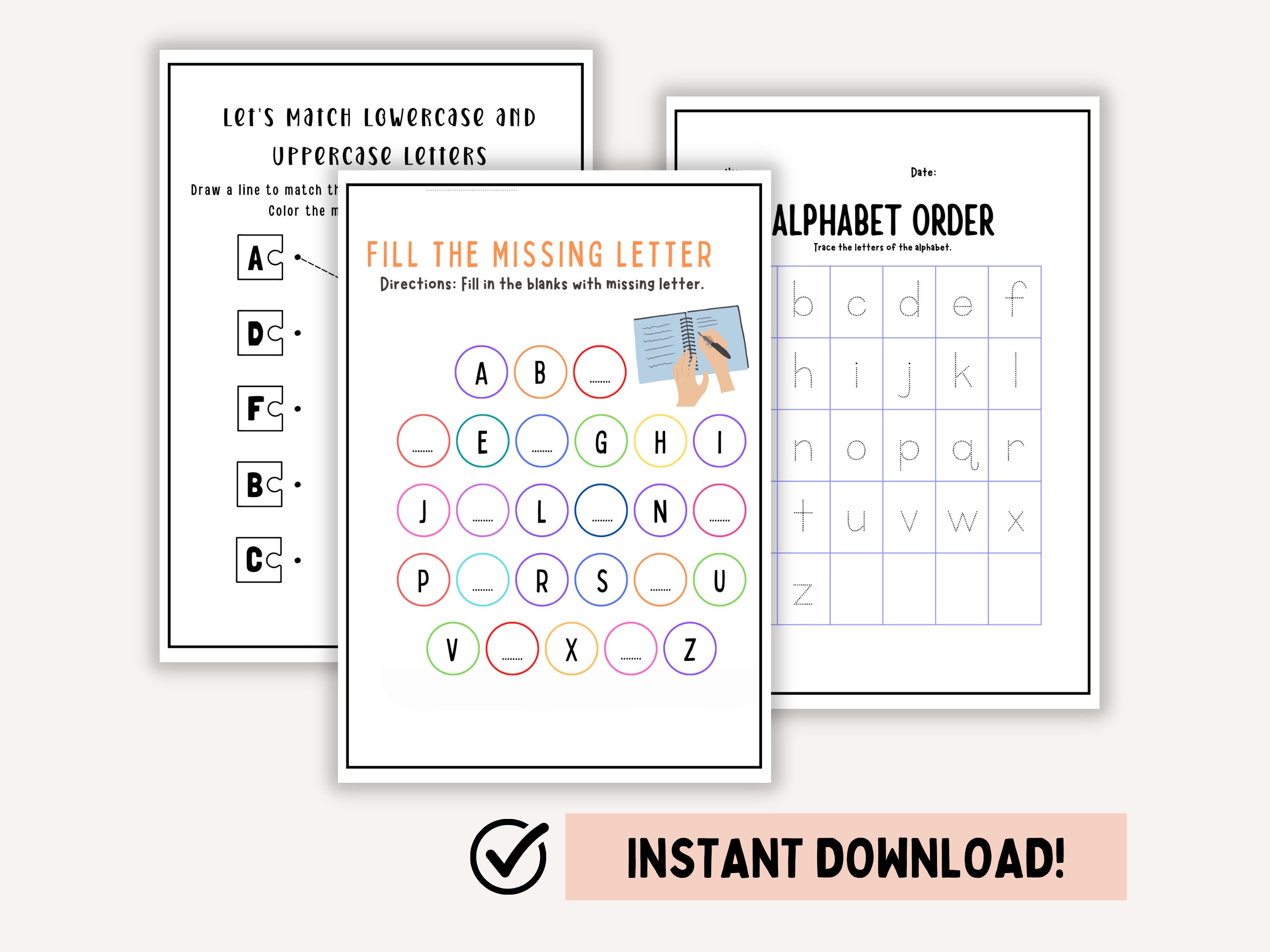 Alphabet Worksheets Preschool Printables for Kids Worksheets Preschool ...