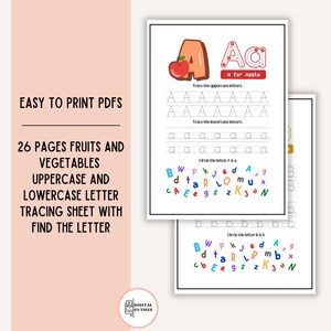 Alphabet Worksheets Printable Bundle for Preschool Printable Bundle for ...