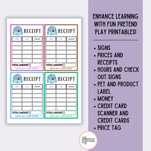 Pet Store Pretend Play Printables for Kids Preschool Pre K A4 Digital ...