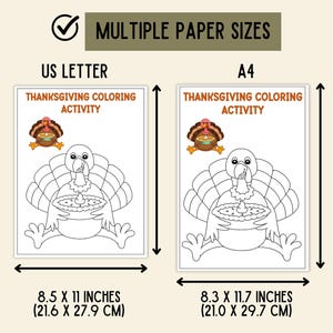 Thanksgiving Tracing Coloring Activity Worksheet Thanksgiving Tracing ...