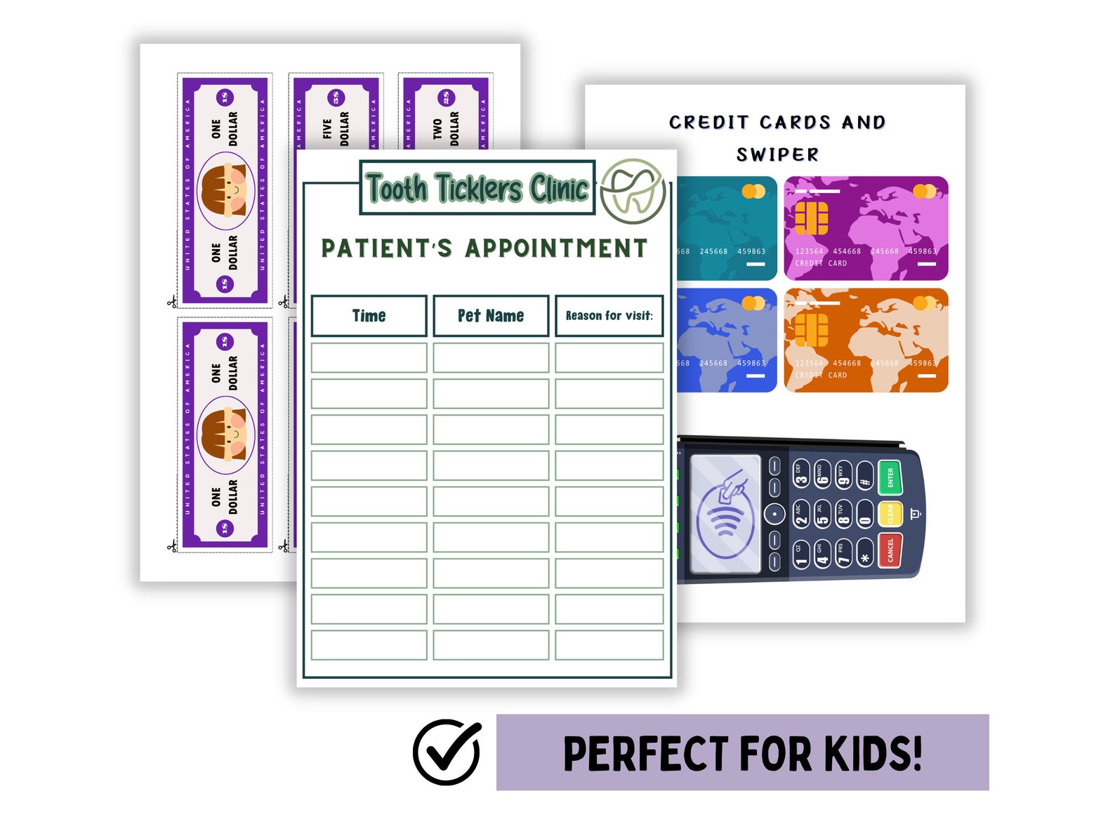 Dentist Clinic Pretend Play Printable Pretend Play Printable Bundle ...