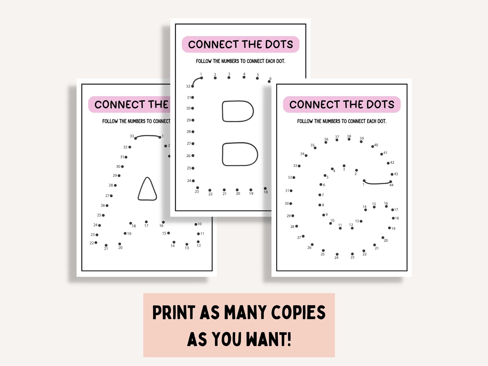 Dot to Dot Alphabet Tracing Printables Preschool Dot to Dot Worksheet ...