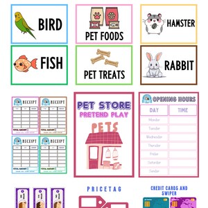 Pet Store Pretend Play Printable Pretend Play Printable Bundle Pet ...