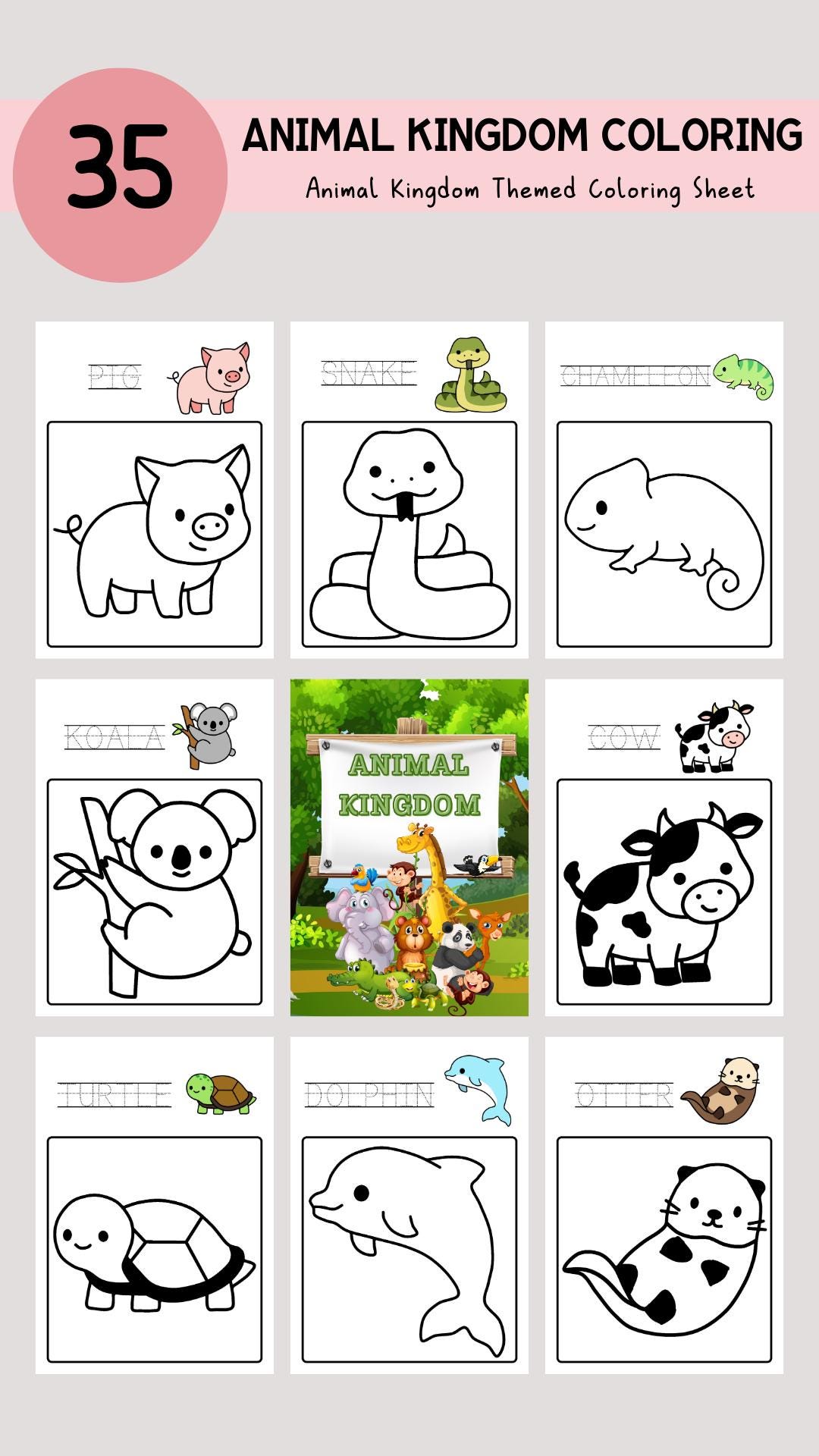 Printable Coloring Pages for Kids Animal Kingdom Coloring Book ...