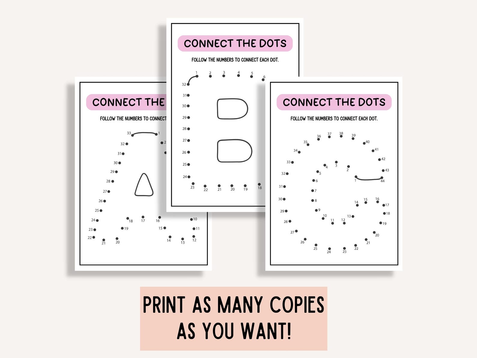 Dot to Dot Alphabet Tracing Printables Preschool Dot to Dot Worksheet ...