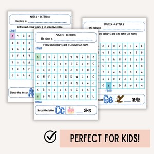 Alphabet Worksheet Busy Book for Preschool Worksheet Busy Book Alphabet ...