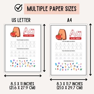 Alphabet Worksheets Printable Bundle for Preschool Printable Bundle for ...