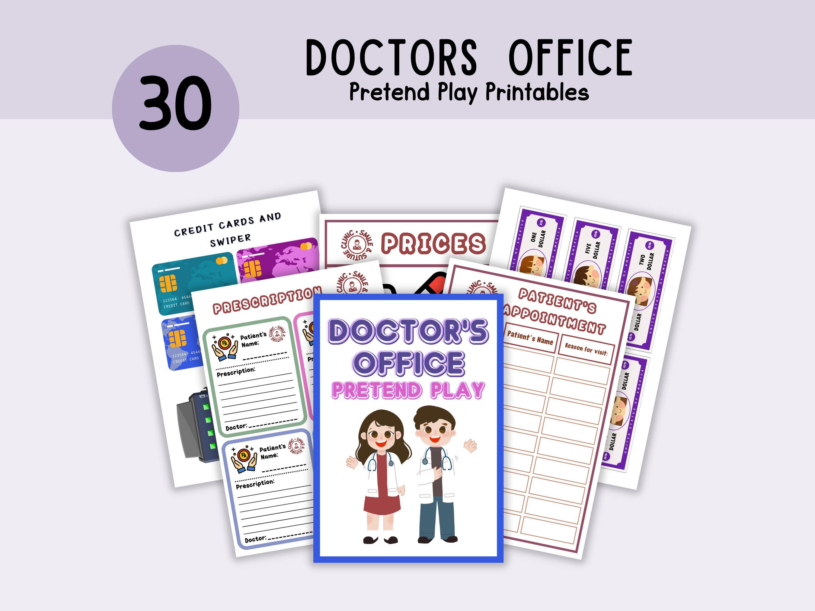 Doctors Office Pretend Play Printable Pretend Play Printable Bundle ...