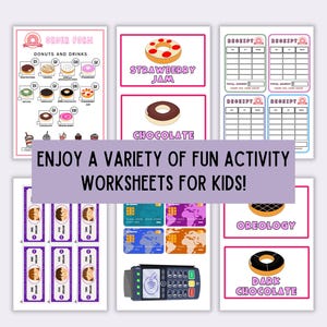 Doughnut Shop Pretend Play Printable Pretend Play Printable Bundle ...