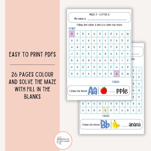Alphabet Worksheet Busy Book for Preschool Worksheet Busy Book Alphabet ...