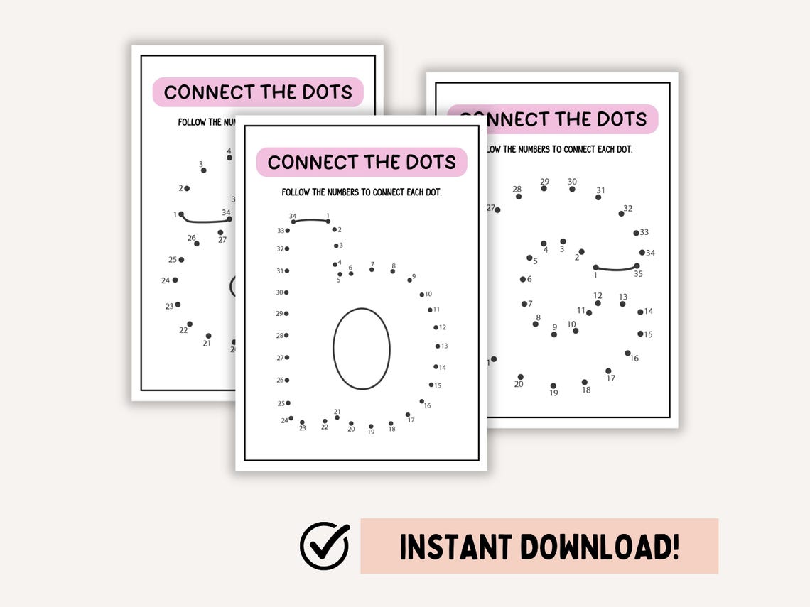 Dot to Dot Alphabet Tracing Printables Preschool Dot to Dot Worksheet ...