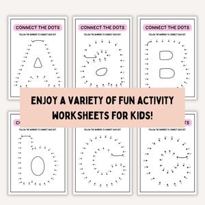 Dot to Dot Alphabet Tracing Printables Preschool Dot to Dot Worksheet ...