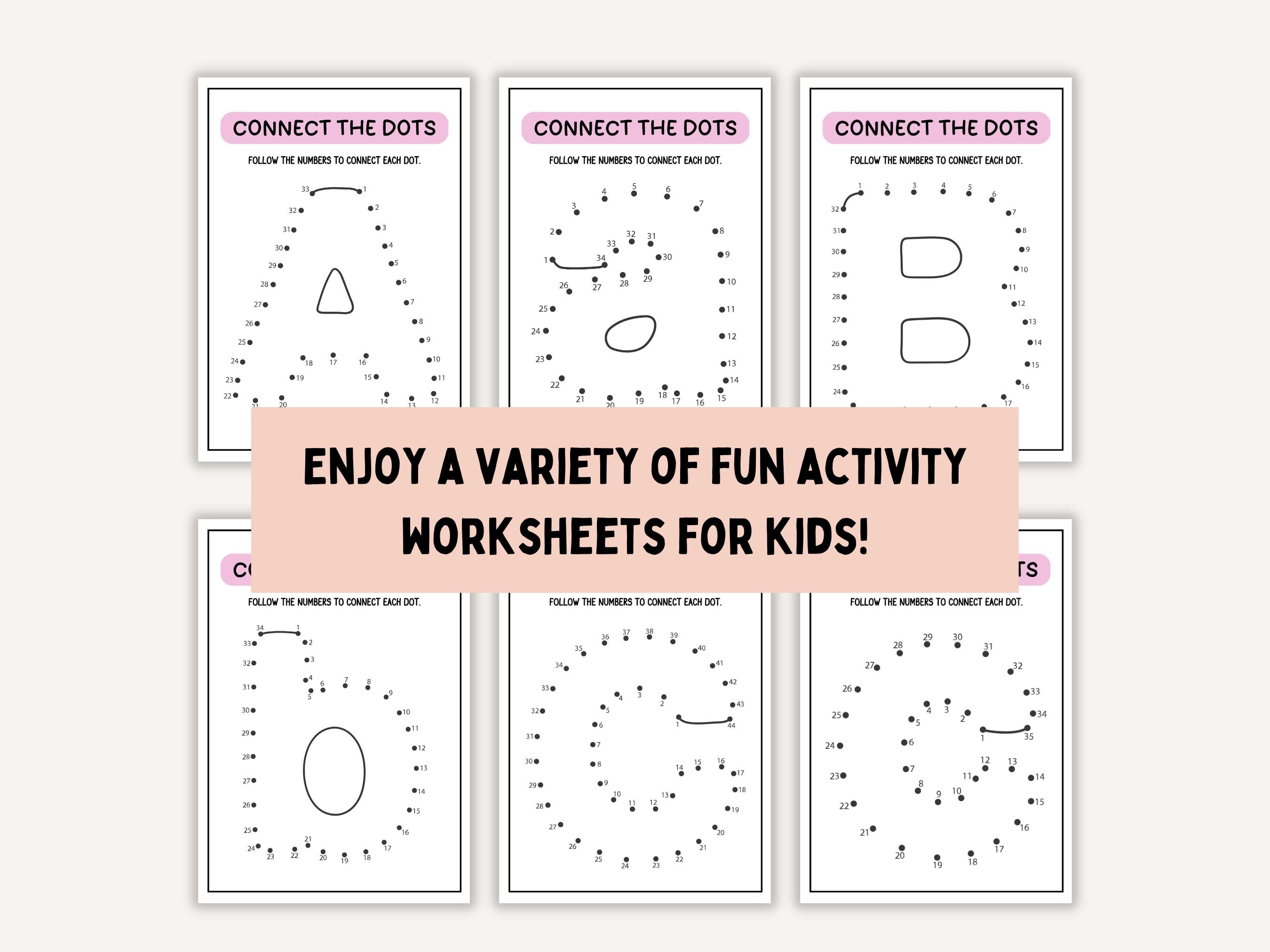 Dot to Dot Alphabet Tracing Printables Preschool Dot to Dot Worksheet ...
