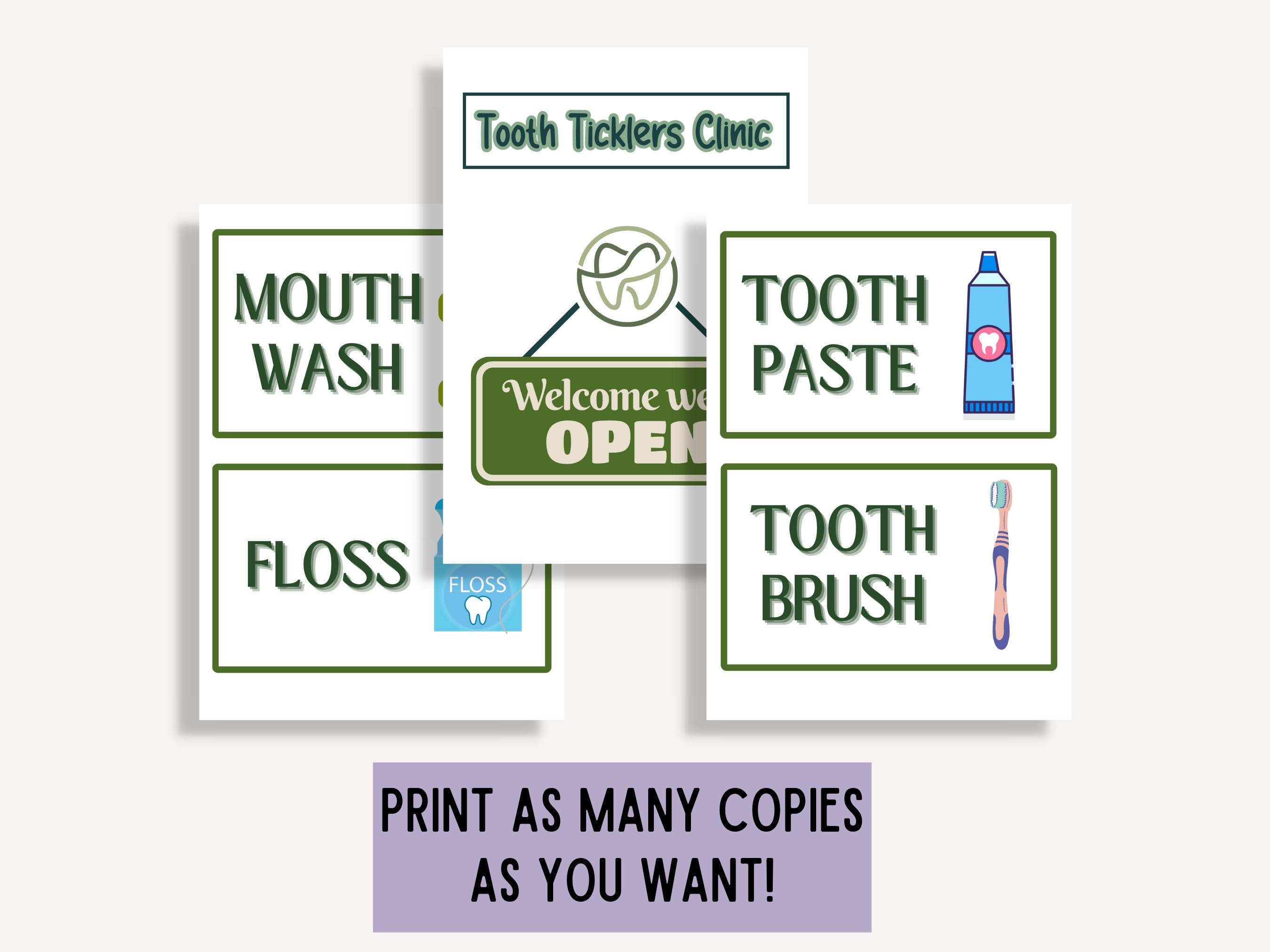 Dentist Clinic Pretend Play Printable Pretend Play Printable Bundle ...