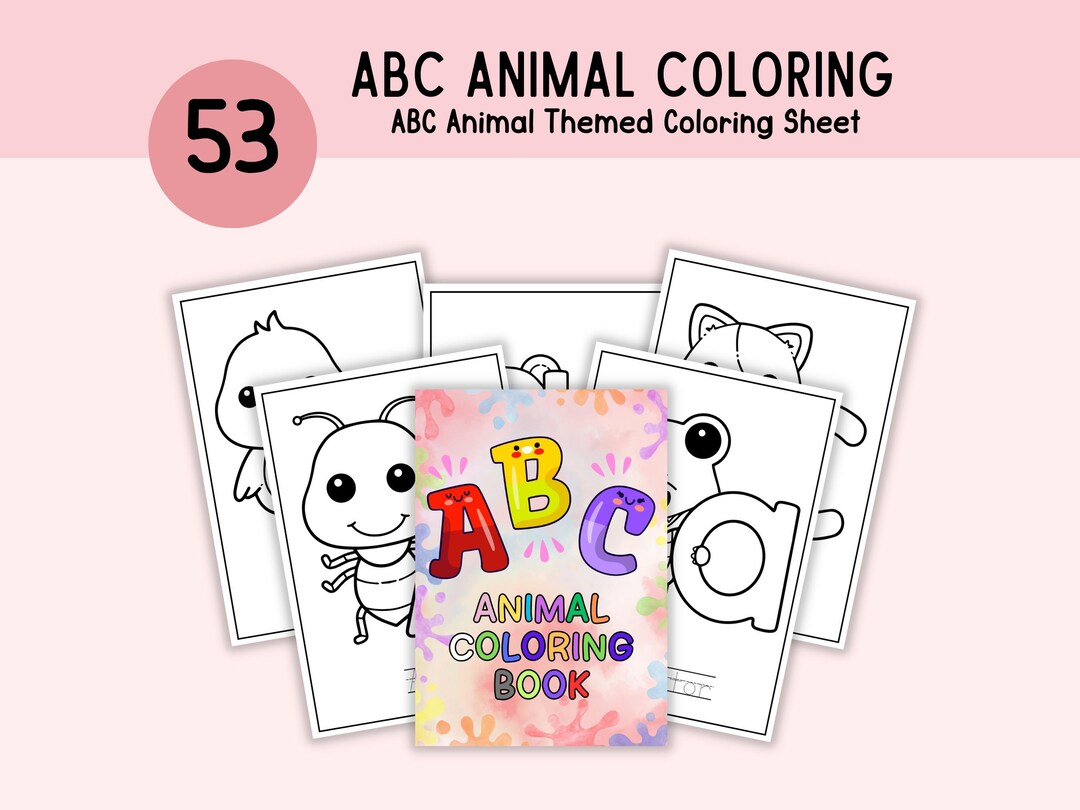 Easy Printable Coloring Pages for Kids ABC Animal Coloring Book ...