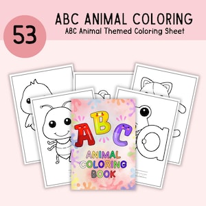 Easy Printable Coloring Pages for Kids ABC Animal Coloring Book ...