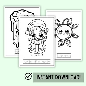 Christmas Alphabet Coloring Pages for Kids Toddlers Preschoolers ...