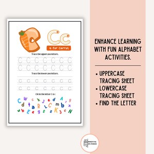 Alphabet Worksheets Printable Bundle for Preschool Printable Bundle for ...