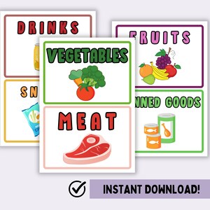 Grocery Store Pretend Play Printable Pretend Play Printable Bundle ...