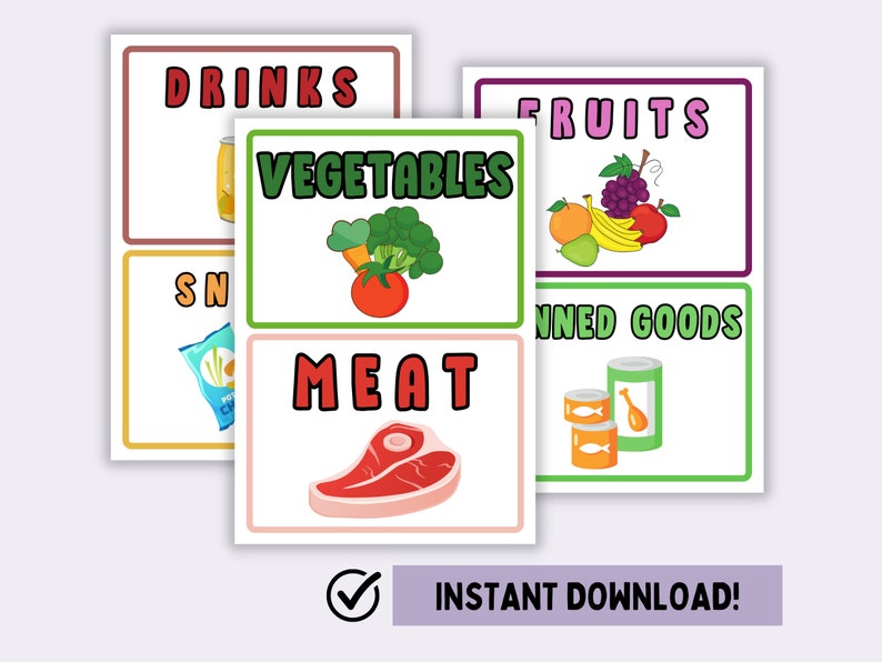 Grocery Store Pretend Play Printable Pretend Play Printable Bundle ...