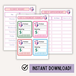 Vet Clinic Pretend Play Printable Pretend Play Printable Bundle Vet ...