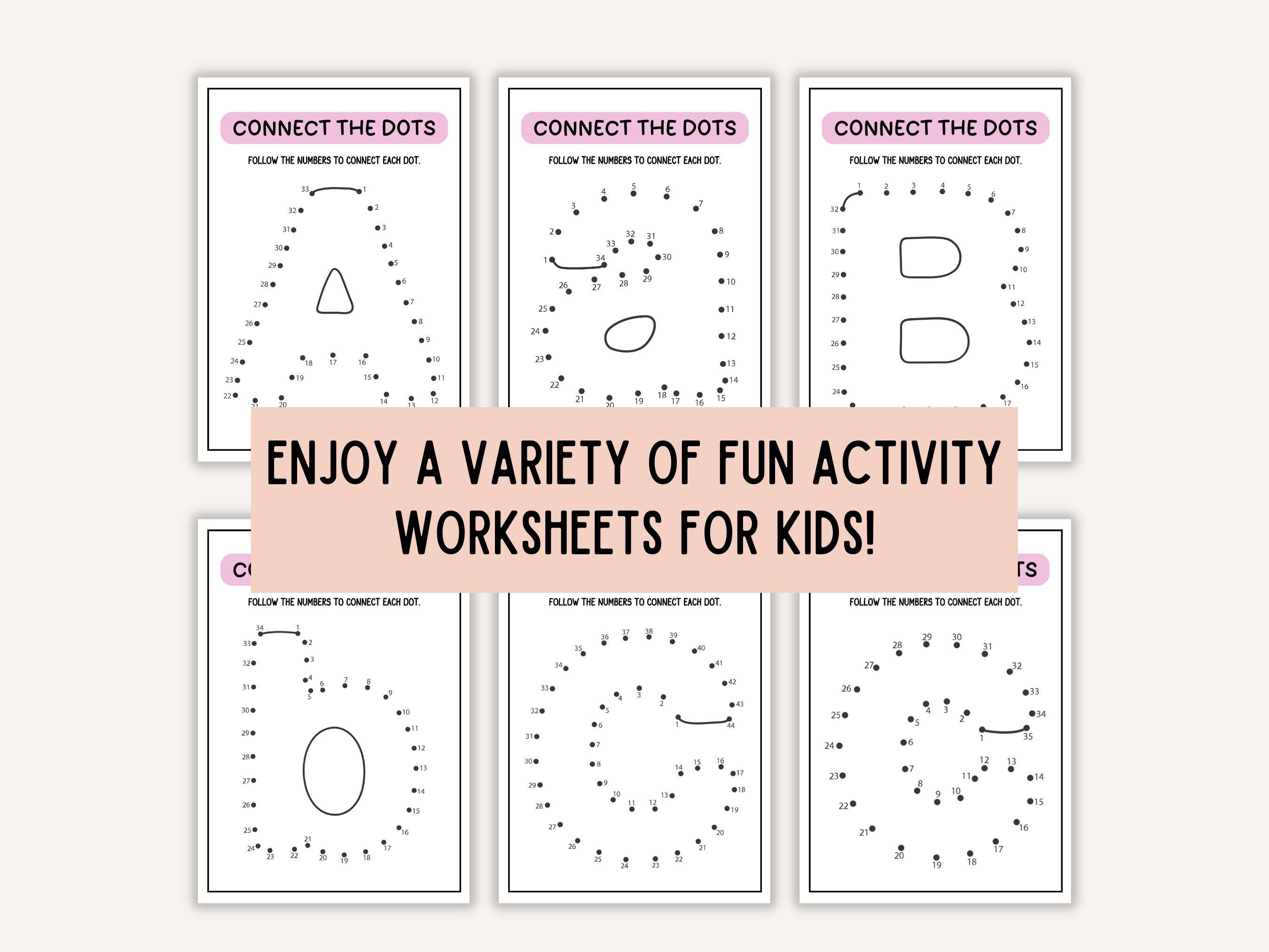 Dot to Dot Alphabet Tracing Printables Preschool Dot to Dot Worksheet ...