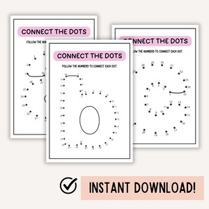 Dot to Dot Alphabet Tracing Printables Preschool Dot to Dot Worksheet ...