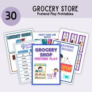 Grocery Store Pretend Play Printable Pretend Play Printable Bundle ...