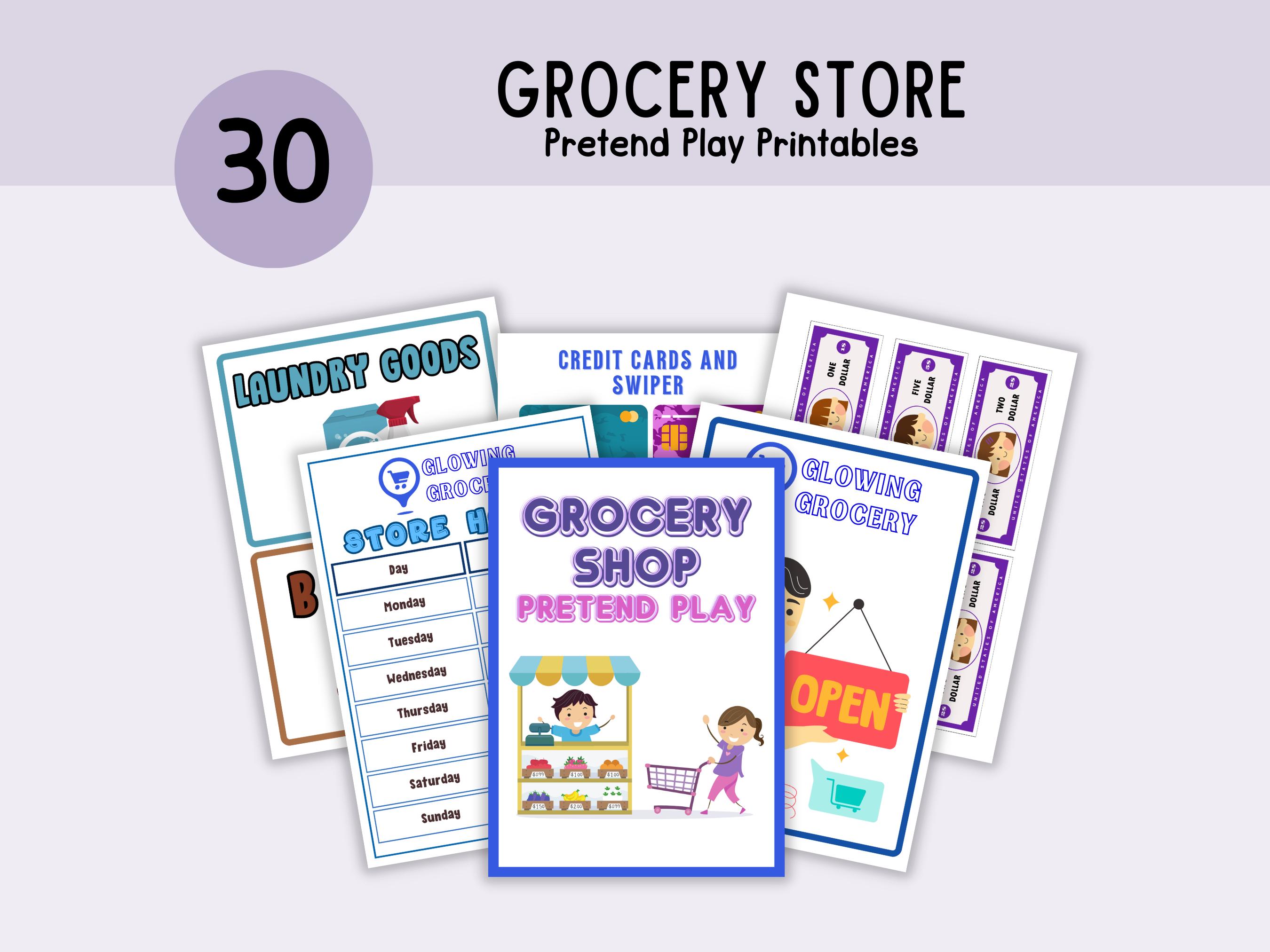 Grocery Store Pretend Play Printable Pretend Play Printable Bundle ...