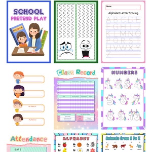 School Pretend Play Printable for Preschool Pretend Play Printable ...