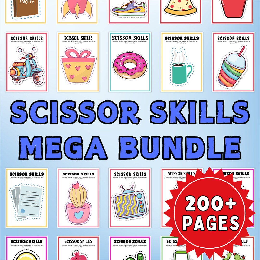 Scissor Skills Sheet Cutting Practice Preschool Worksheets Preschool ...